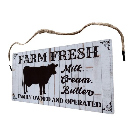 Wall Decor | Farm Fresh Milk Cream Butter Family Owned And Operated ...